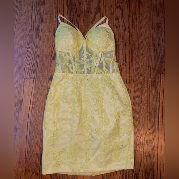 Dresses | Yellow Hoco Dress | Poshmark